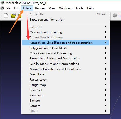 【Mesh Lab】通过MeshLab轻量化网格模型 - 闲橙砸的小站